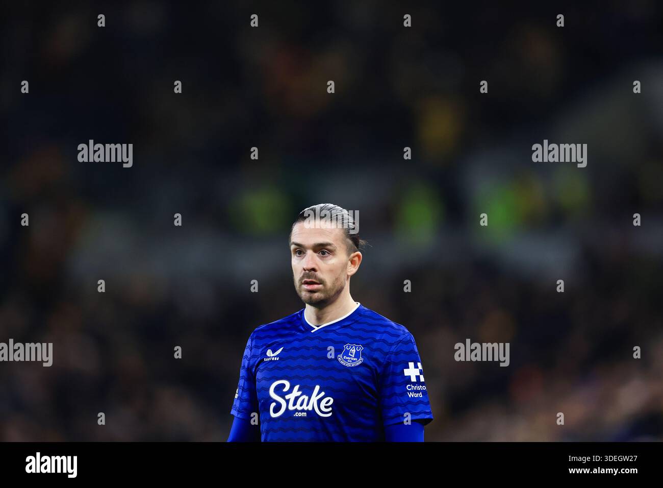 Liverpool, England, 7th January 2026. Jack Grealish of Everton looks on ...