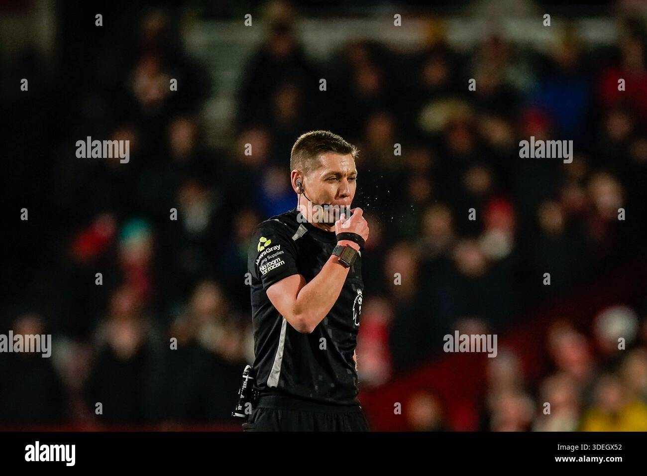 Referee Matthew Donohue during the Premier League match Brentford vs ...