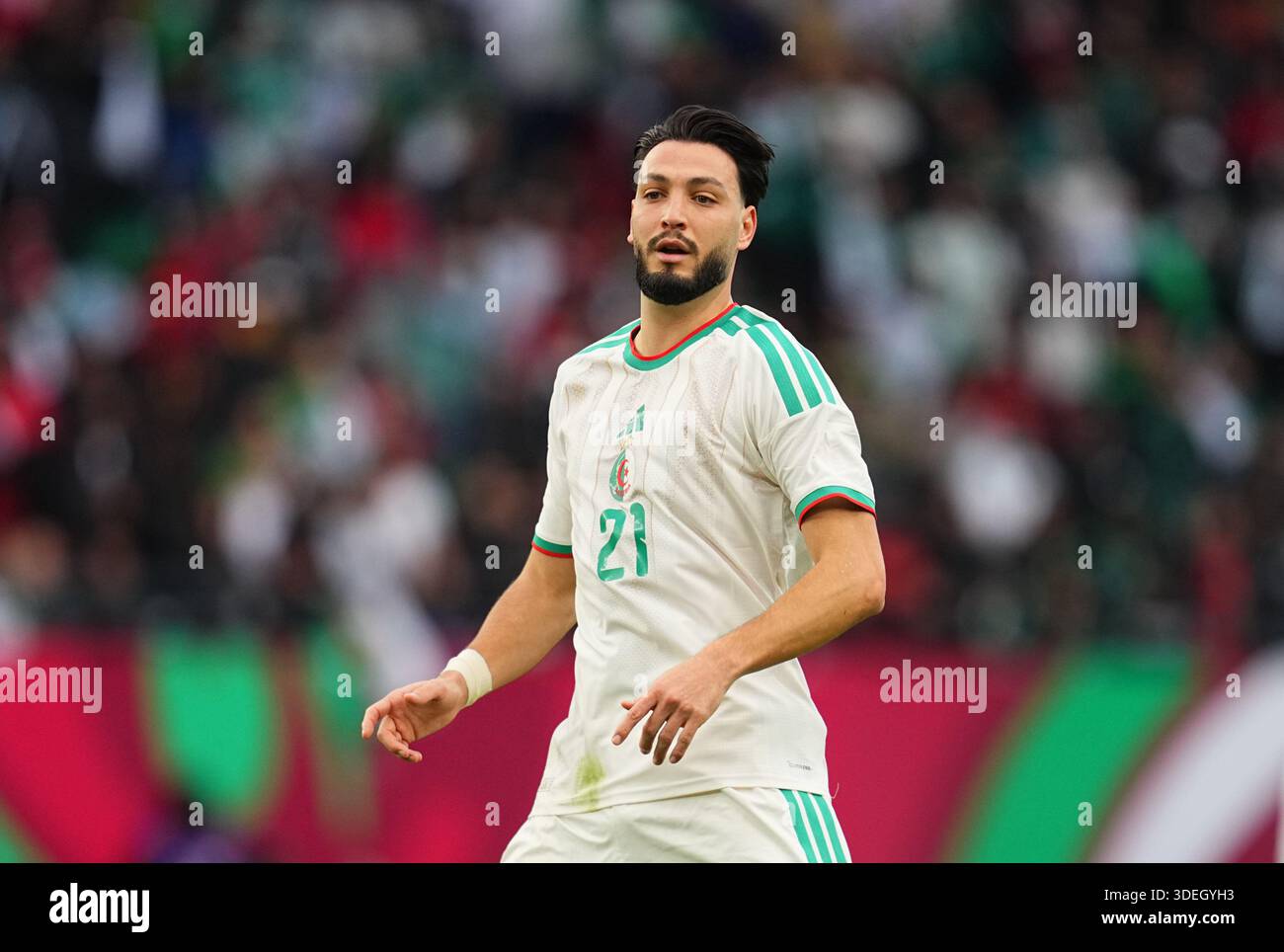 January 06 2026: Amir Selmane Rami Bensbaini of Algeria looks on during ...