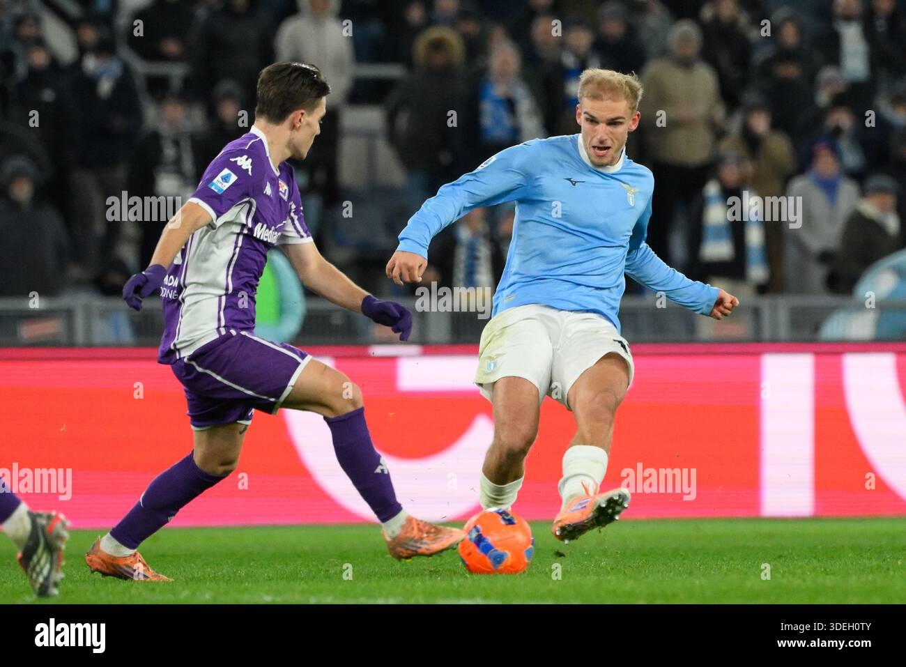 Lazioâ??s Gustav Isaksen during the Italian Football Championship ...