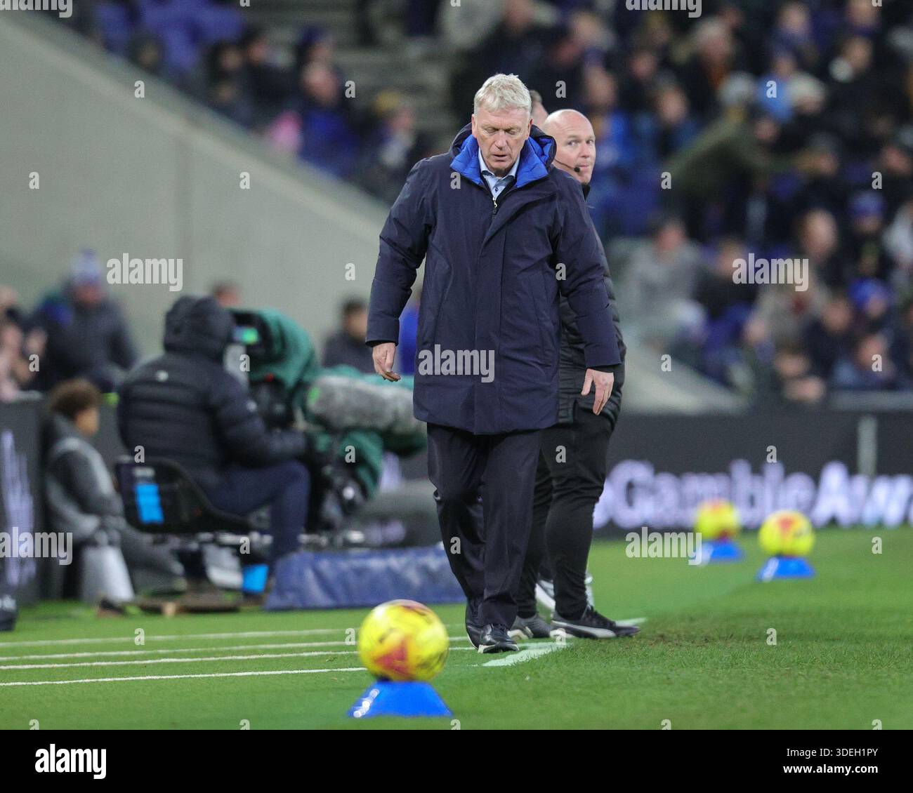 David Moyes manager of Everton during the Premier League match Everton ...