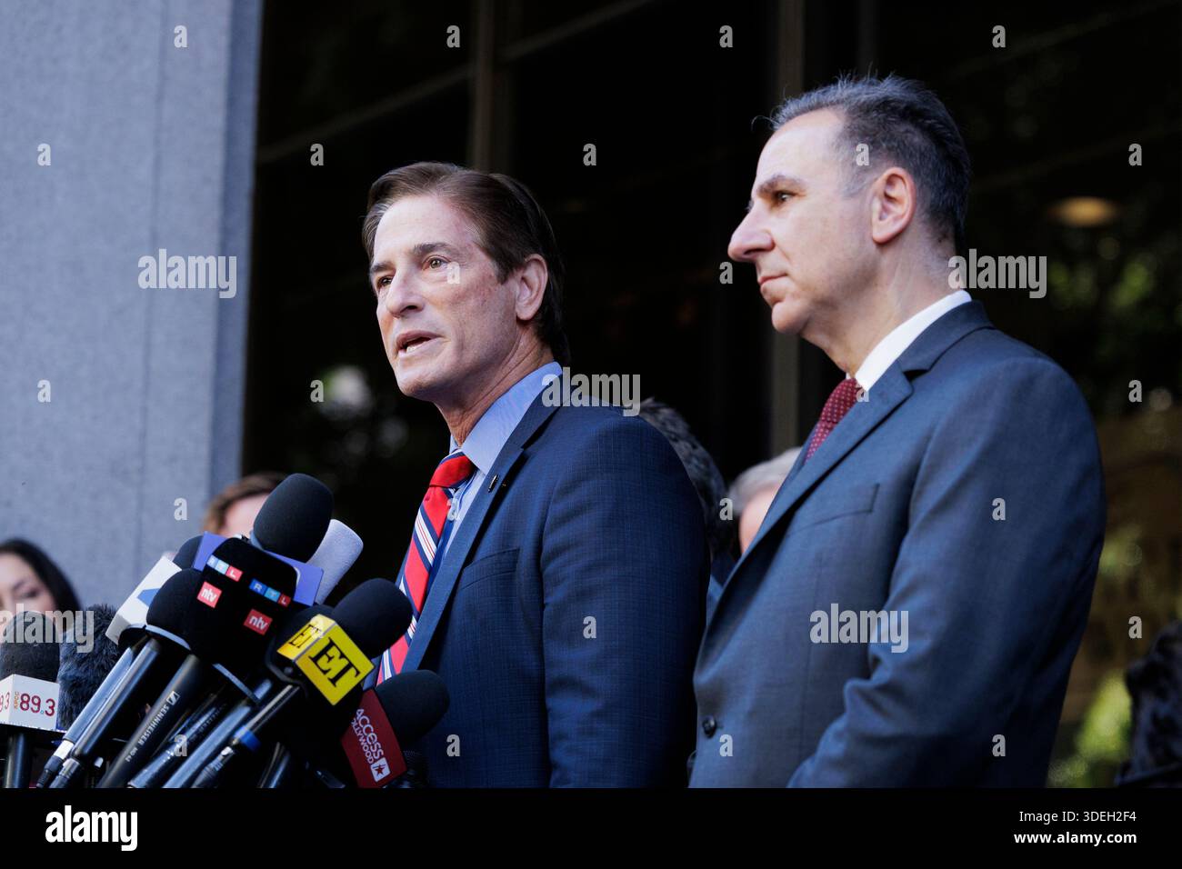 Nathan Hochman (left), the Los Angeles County district attorney ...