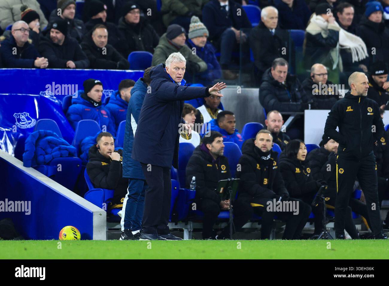 Liverpool, England, 7th January 2026. David Moyes, Manager of Everton ...