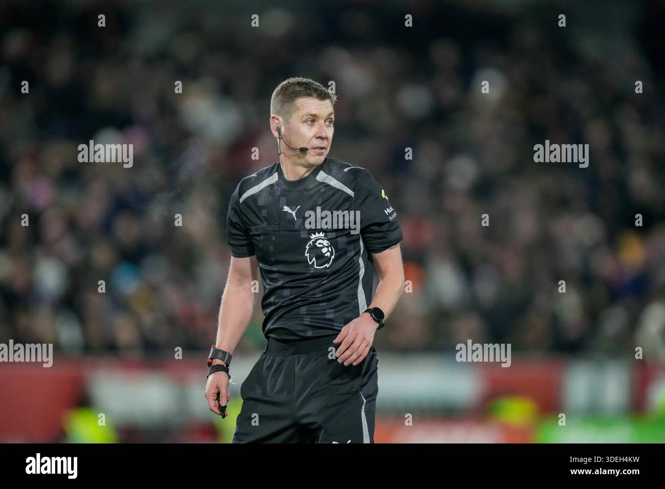 Referee Matthew Donohue during the Premier League match Brentford vs ...
