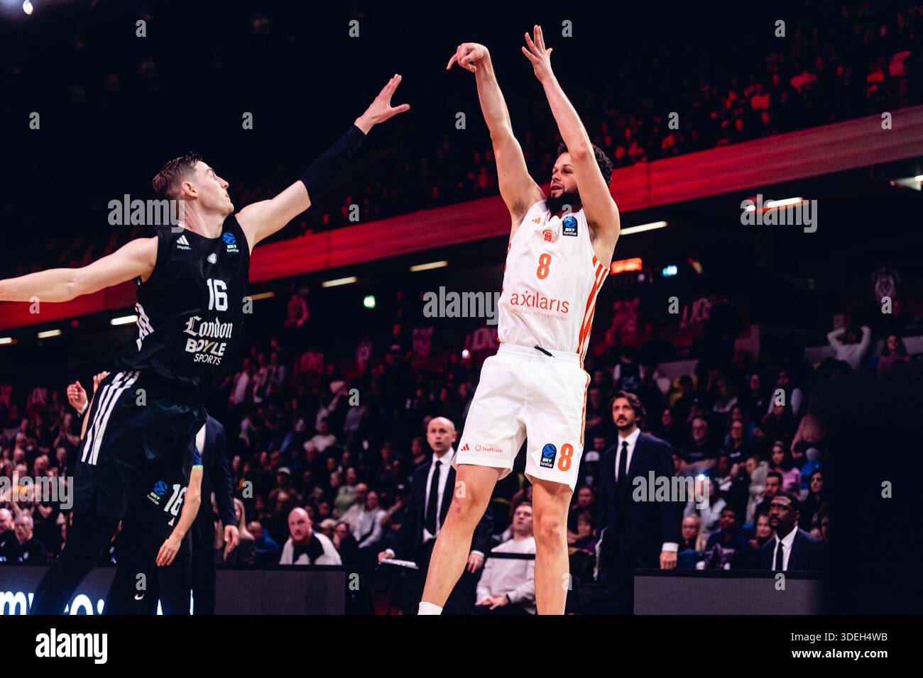 London, UK. 7 January, 2026 Niners during BKT Eurocup basketball game ...