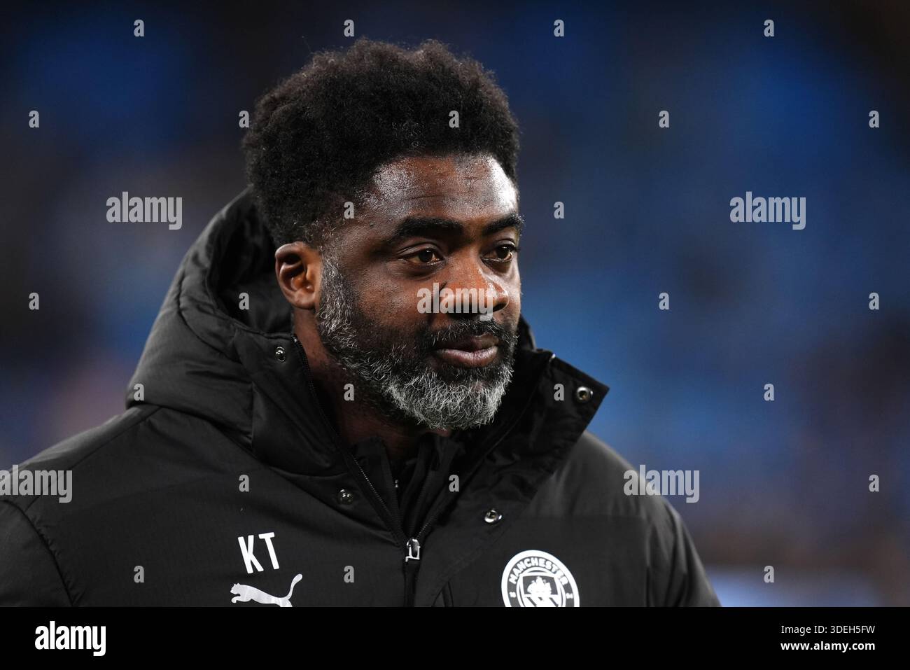 Manchester City assistant manager Kolo Toure ahead of the Premier ...