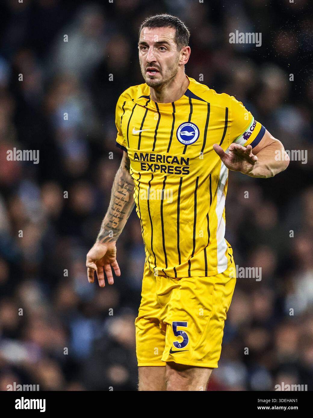 Lewis Dunk of Brighton & Hove Albion during the Premier League match ...