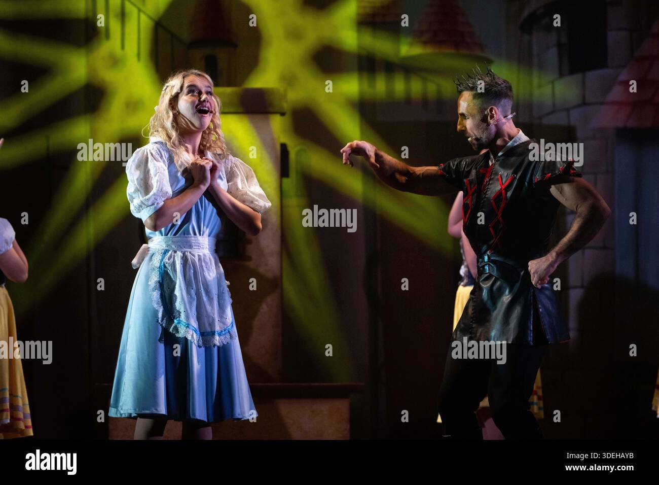 Charlotte Castle and Stevi Ritchie, perform in the pantomime "Beauty ...
