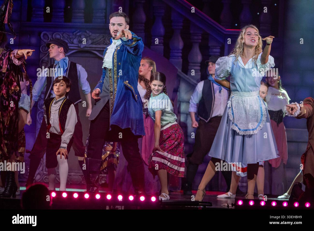 Charlotte Castle, playing Belle, and Ash Stevenson, playing Count and ...