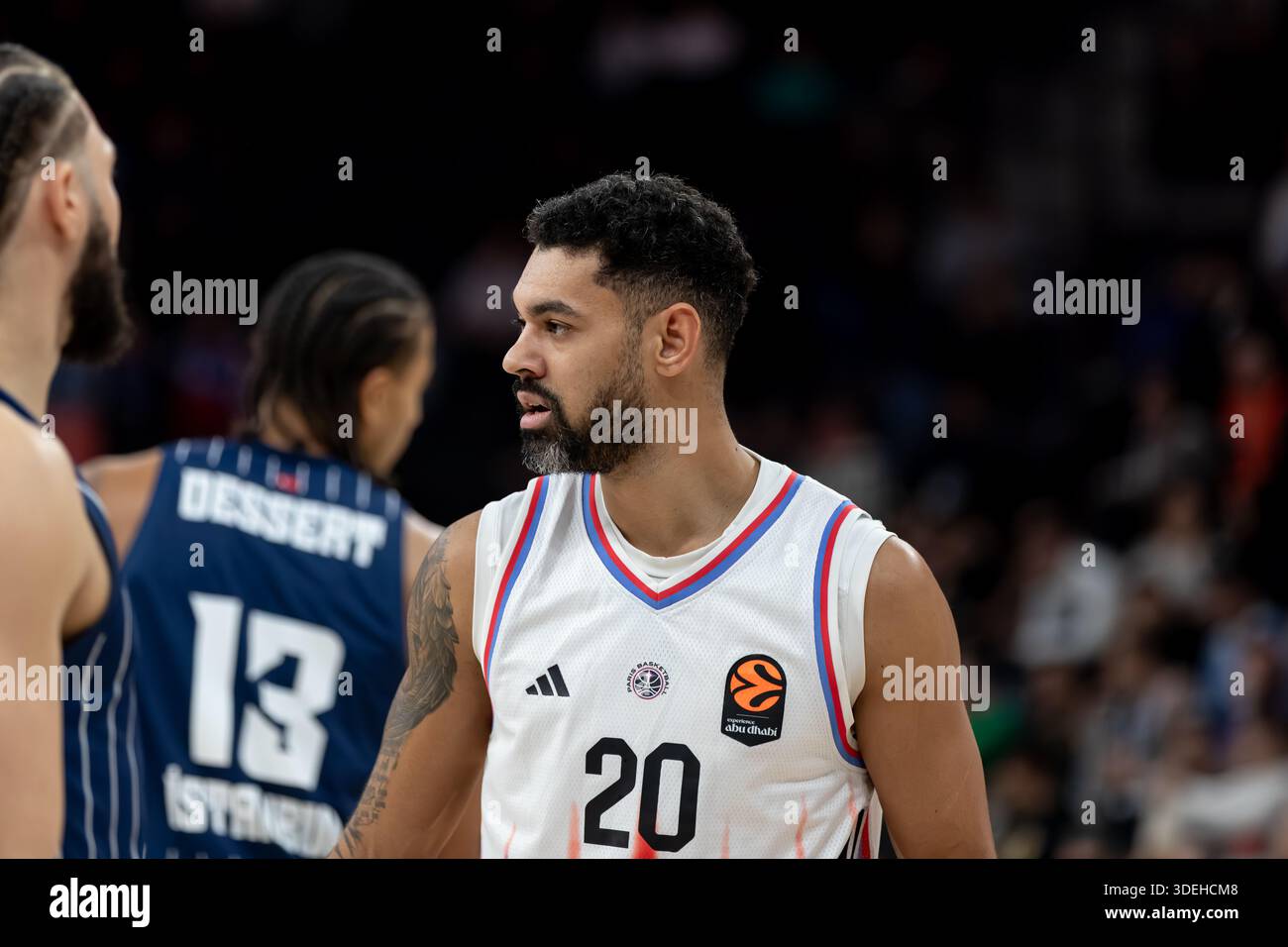 ISTANBUL, TURKEY - 7th January , 2026 : JEREMY MORGAN (#20) of Paris ...