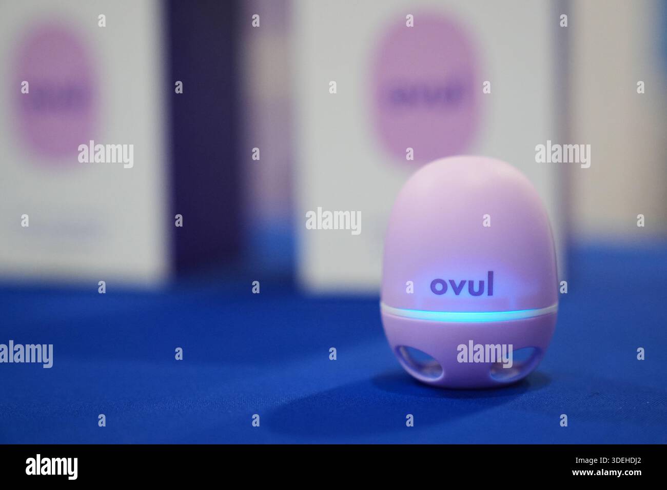An Ovul device is seen on display during the CES tech show Wednesday ...