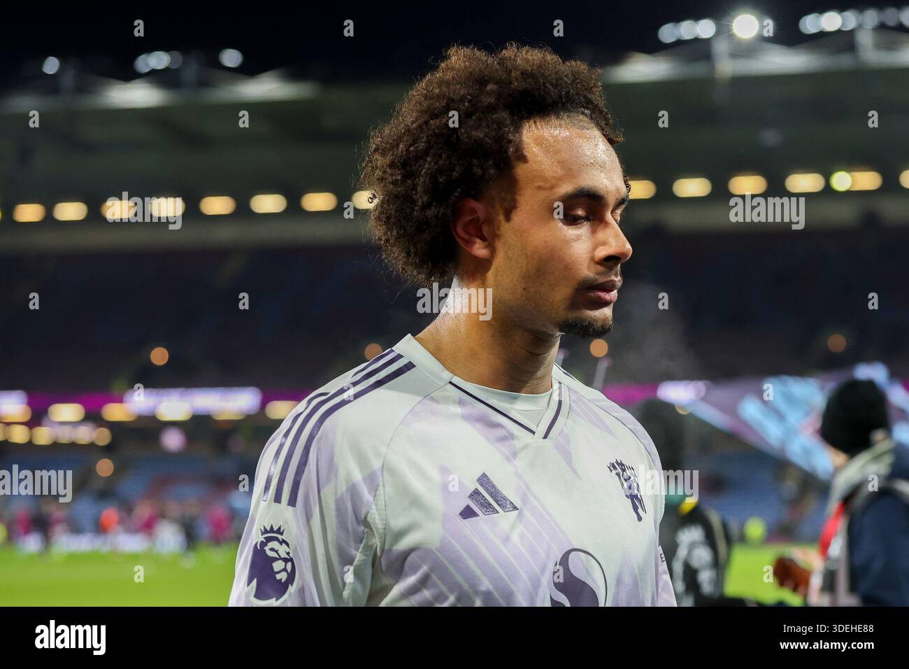 Manchester United forward Joshua Zirkzee (11) after the Burnley v ...