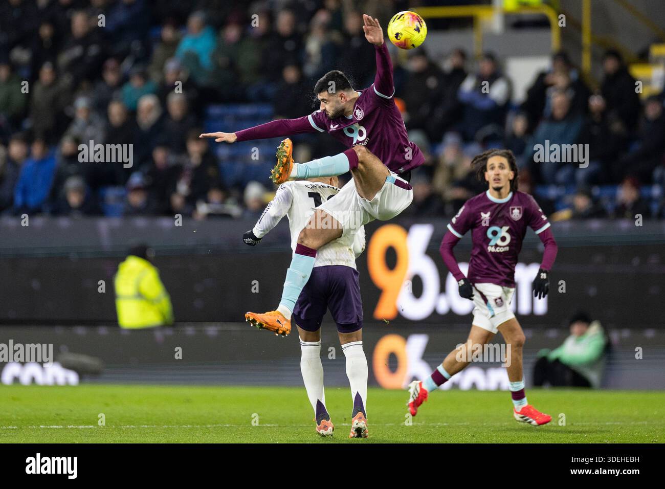 Armando Broja #27 of Burnley F.C in action during the Premier League ...