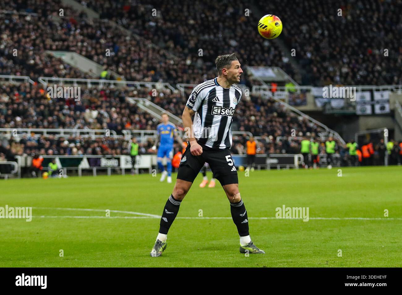 Fabian Schär Of Newcastle United heads the ball during the Newcastle ...