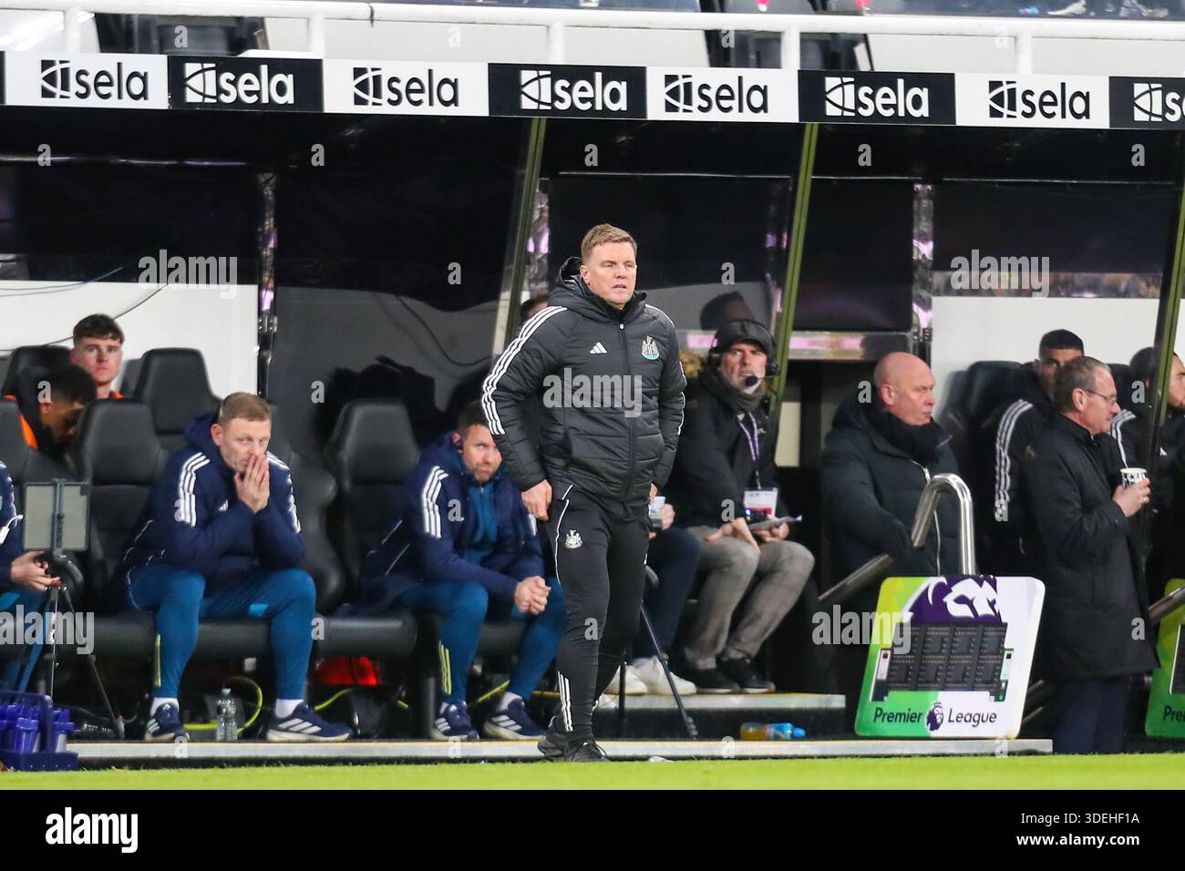 Newcastle United Manager Eddie Howe Looks On during the Newcastle ...