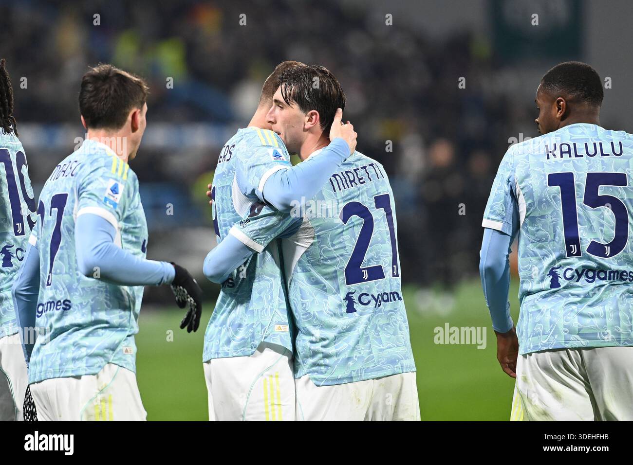 Fabio Miretti (Juventus Fc) celebrated by his teammate after his goal ...