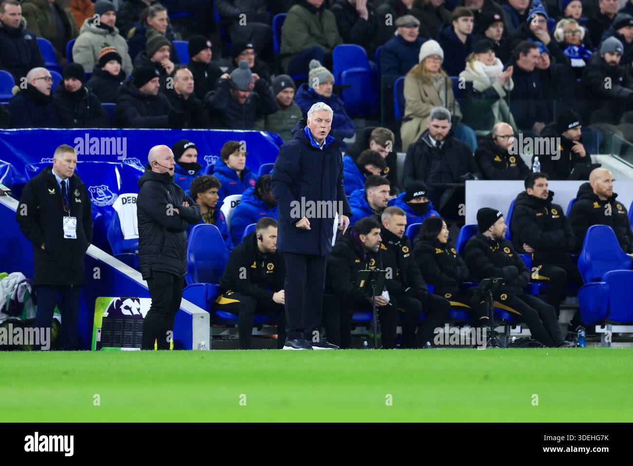 Liverpool, England, 7th January 2026. David Moyes, Manager of Everton ...