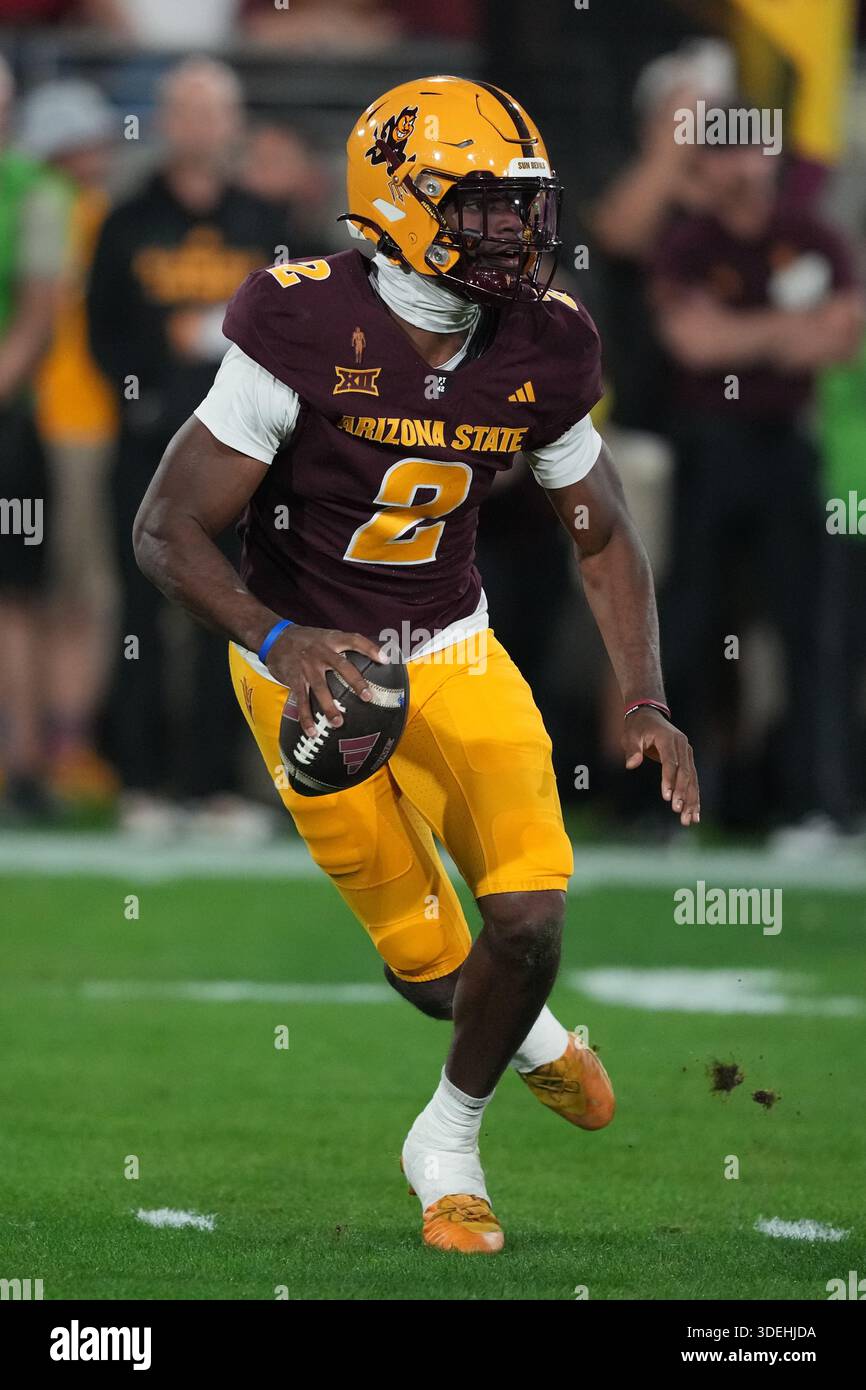 Arizona State quarterback Jeff Sims (2) in the first half of an NCAA ...