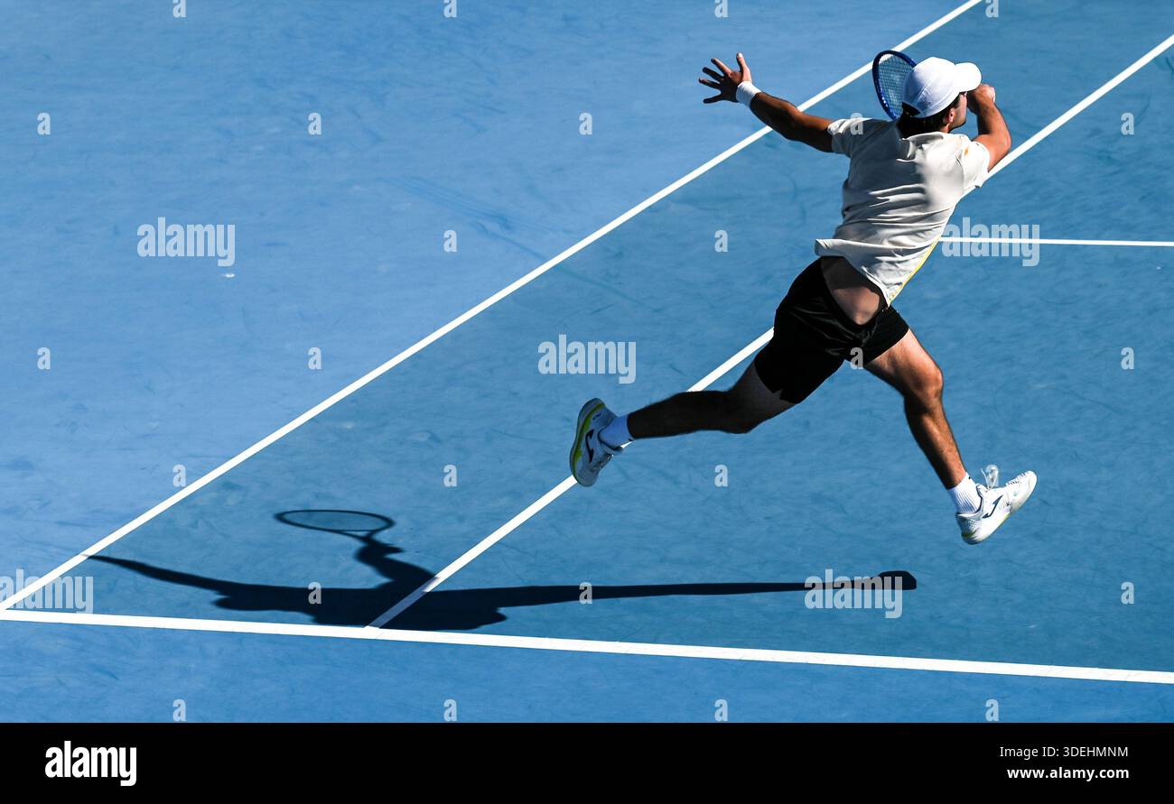 Canberra, Australia. 7 January 2026, Jaime Faria during the Canberra ...