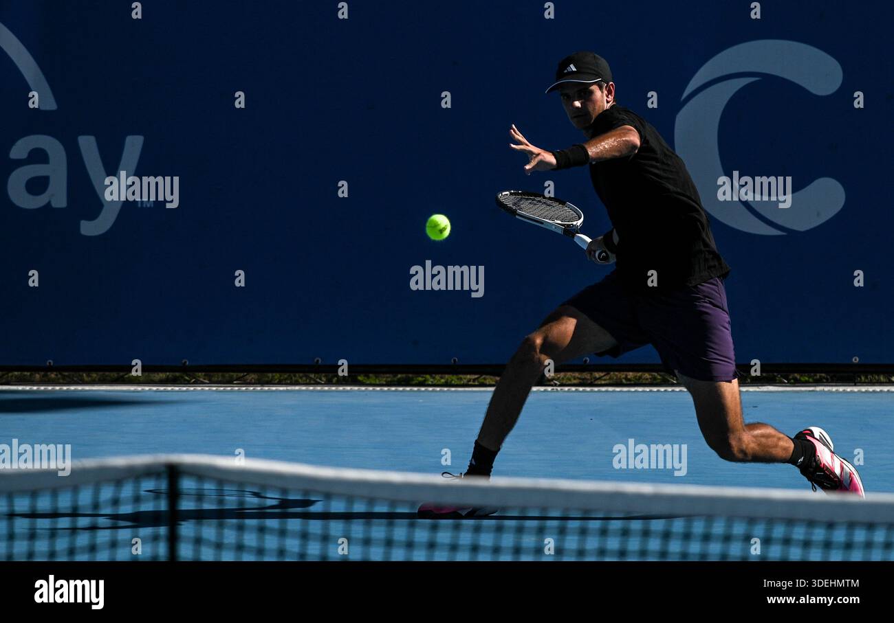 Canberra, Australia. 7 January 2026, Rafael Jodar during the Canberra ...