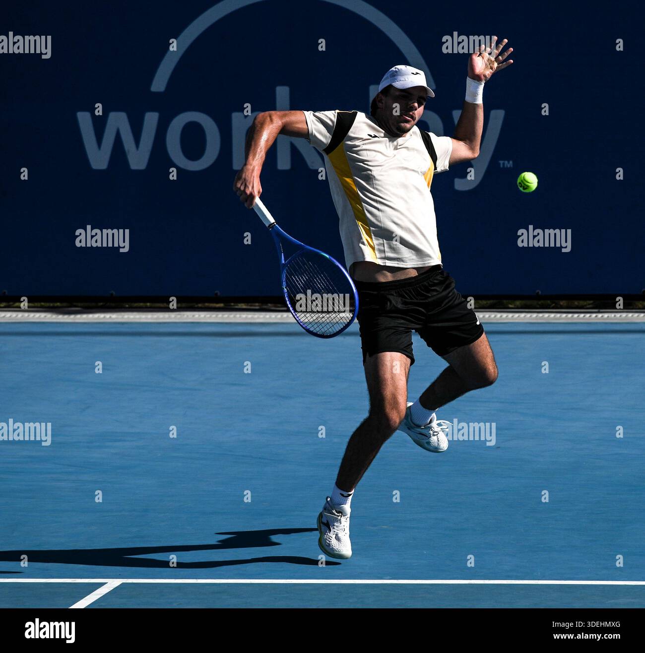 Canberra, Australia. 7 January 2026, Jaime Faria during the Canberra ...
