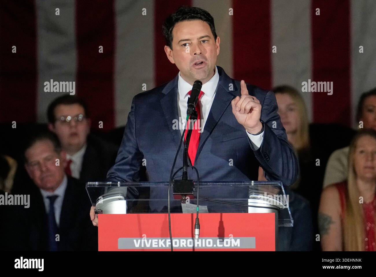 Rob McColley, President of the Ohio Senate, speaks after being ...