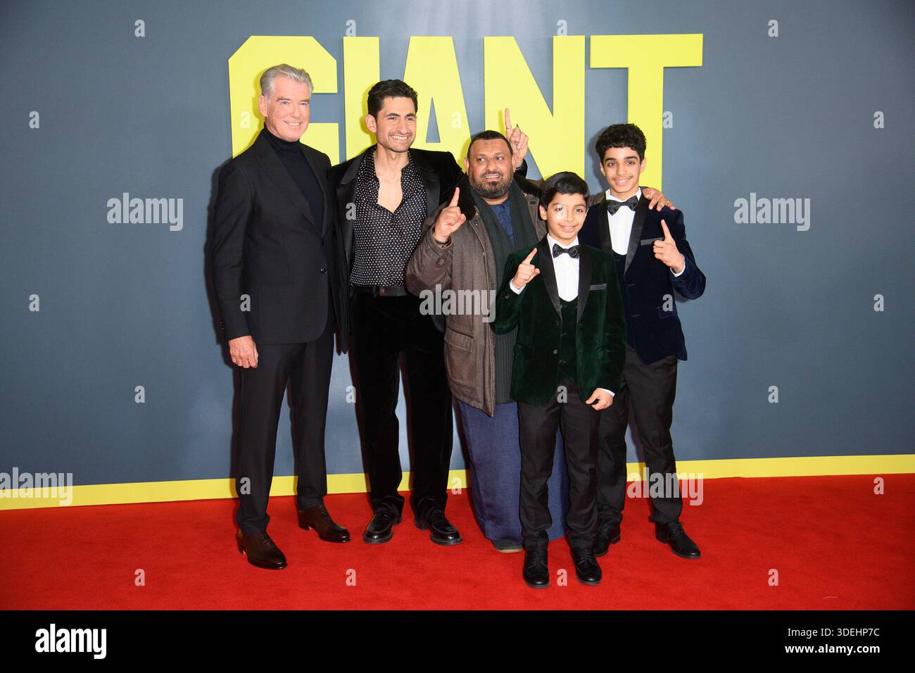 London, UK. 07 Jan, 2026. Pictured: (L-R) - Pierce Brosnan, Amir El ...