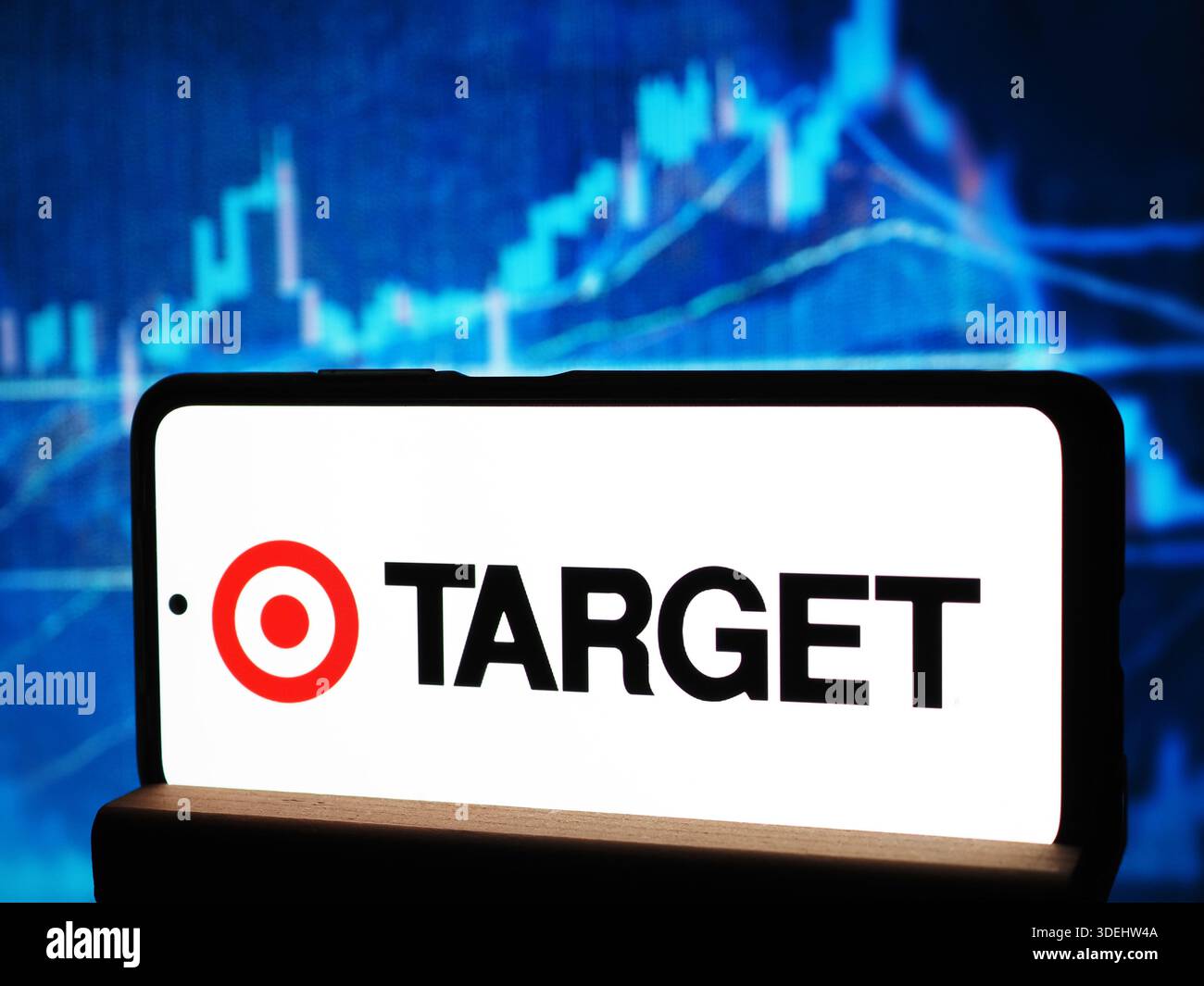 In this photo illustration, a Target Corporation logo seen displayed on ...
