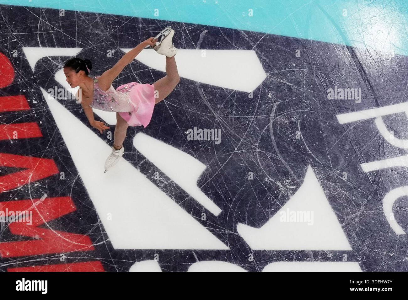 Sherry Zhang competes during the women's short program at the U.S ...