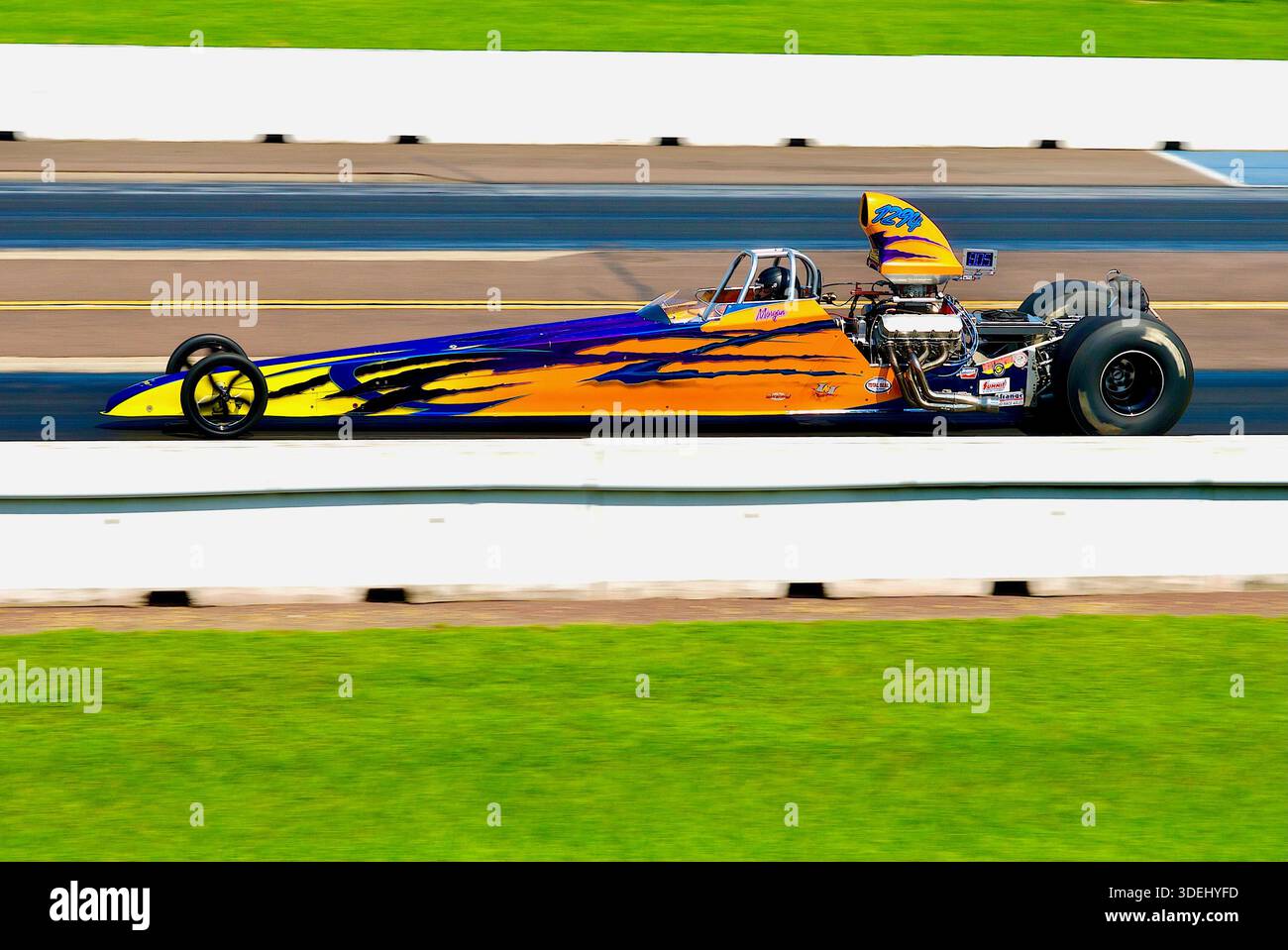 Catawissa, Pennsylvania, USA - August 27, 2018: A drag racing "funny ...