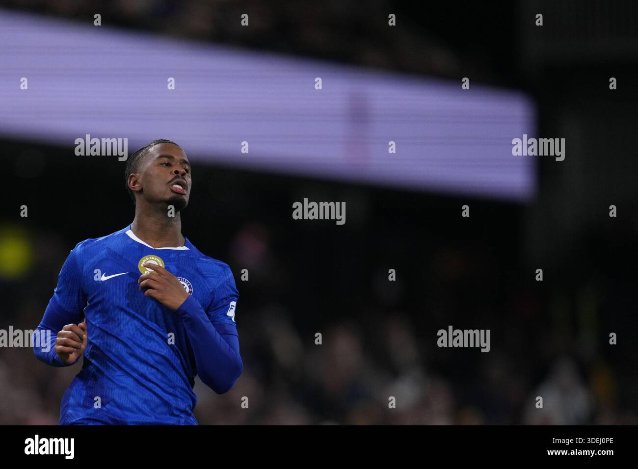 Jorrel Hato of Chelsea during the Premier League match Fulham vs ...