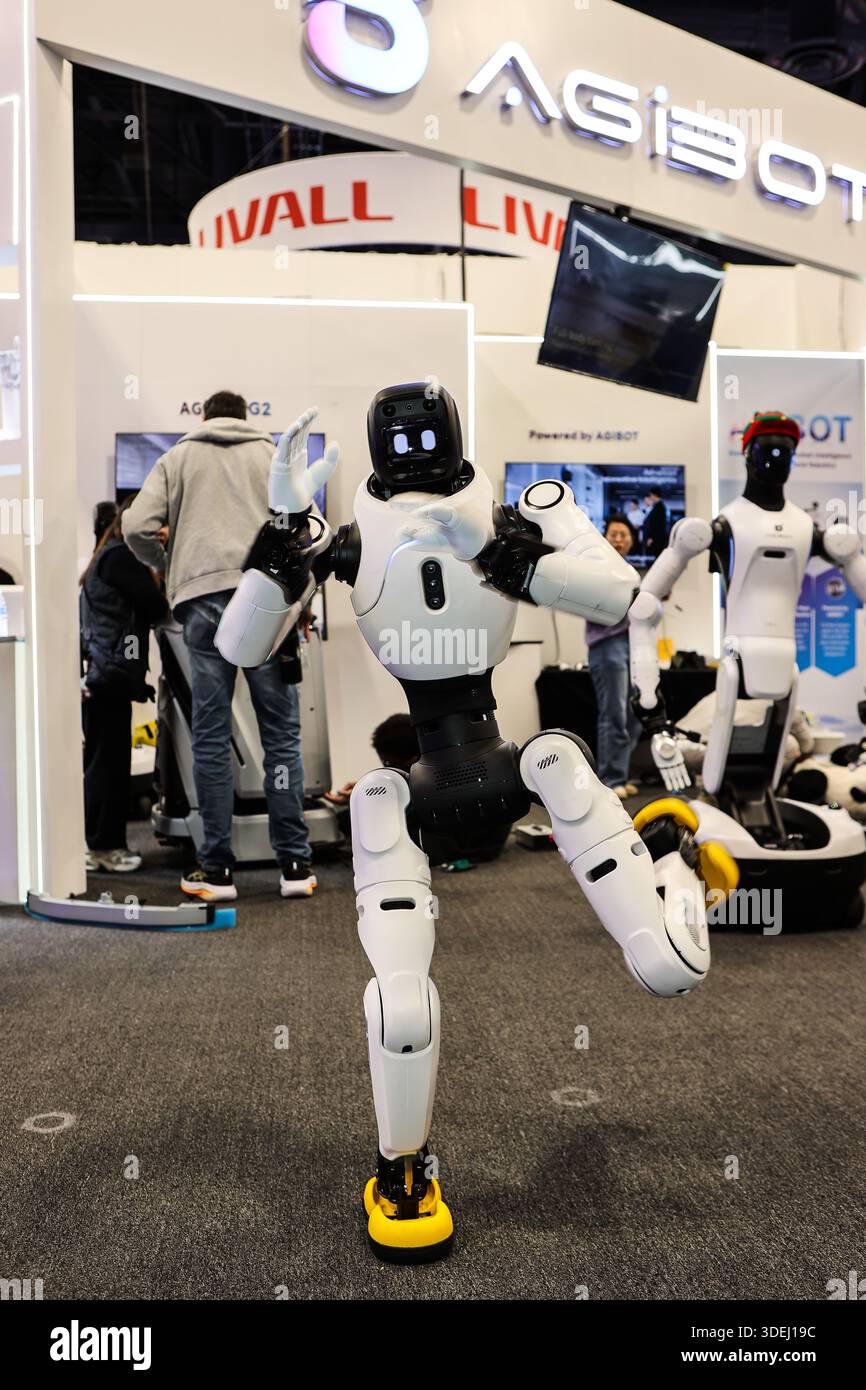 January 7, 2026: An AgiBot, a Full-Size Humanoid Robot, dances during ...