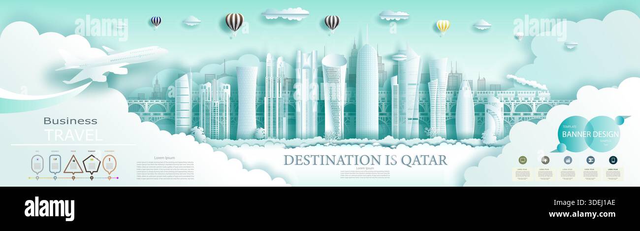 Travel Qatar top world modern skyscraper and famous city architecture ...