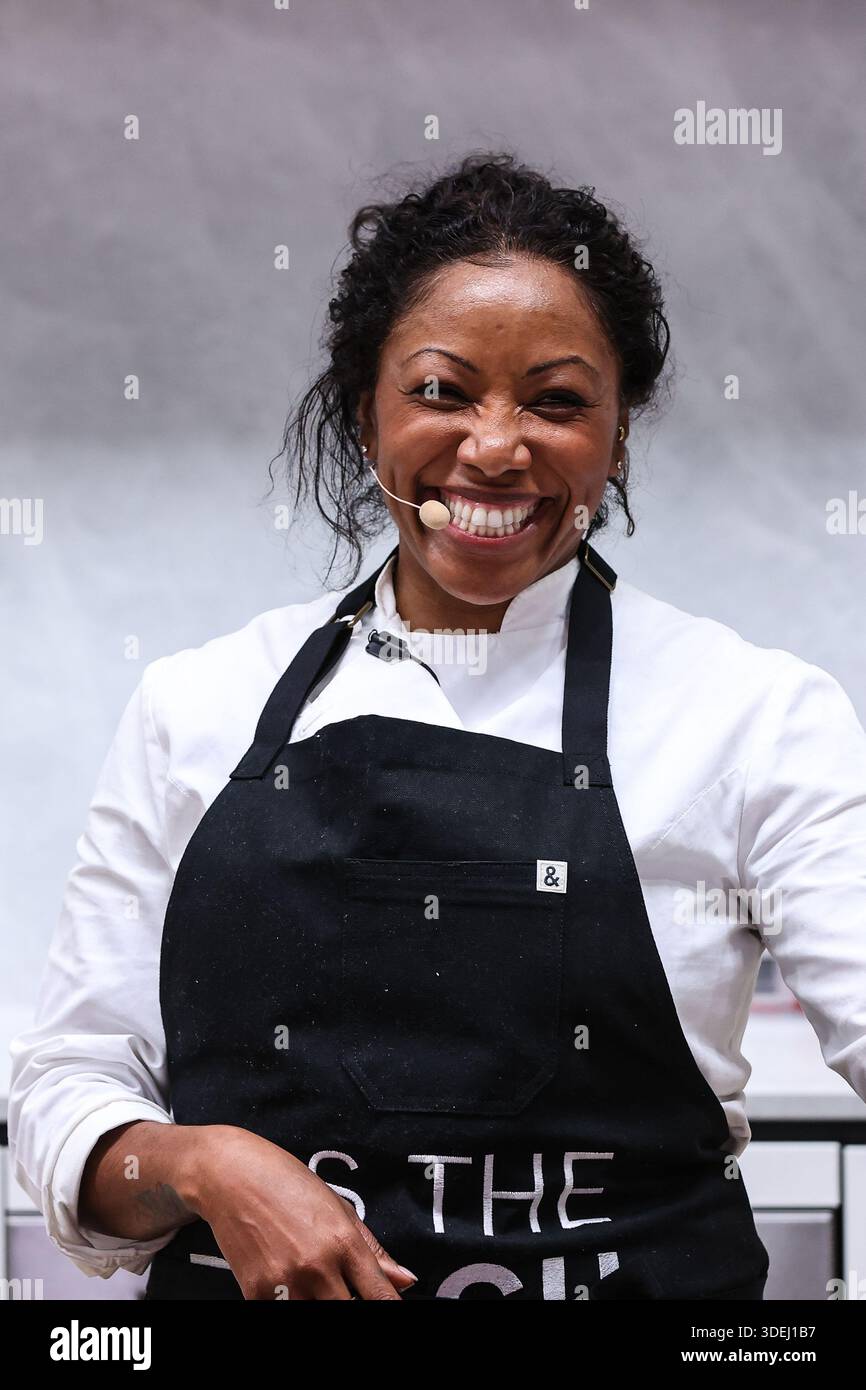 January 7, 2026: Celebrity Chef Nyesha Arrington smiles at the Bosch ...