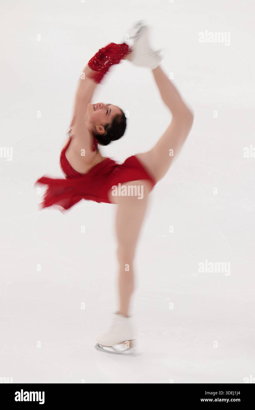 Isabeau Levito competes during the women's short program at the U.S ...