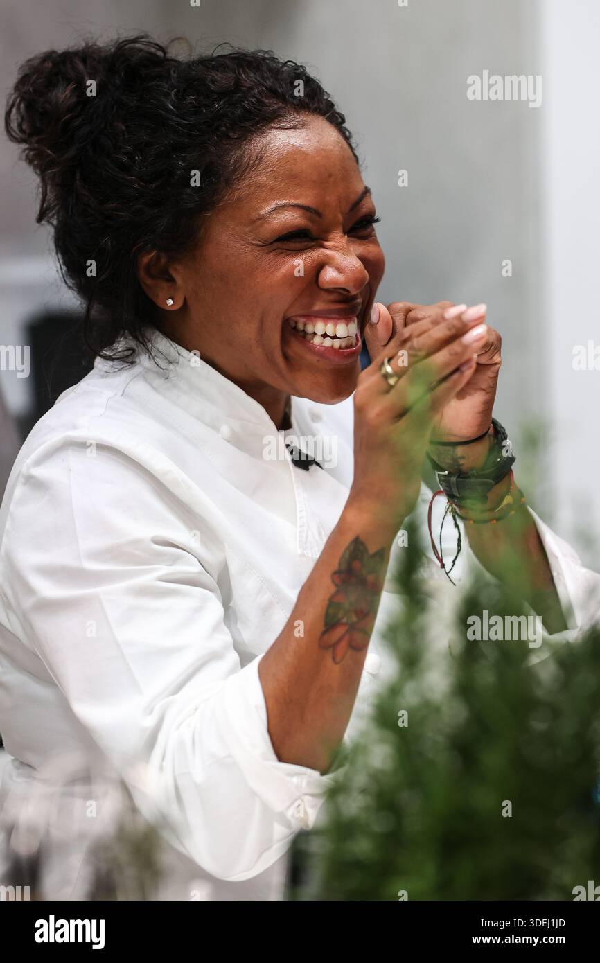 Las Vegas, NV, USA. 7th Jan, 2026. Celebrity Chef Nyesha Arrington ...