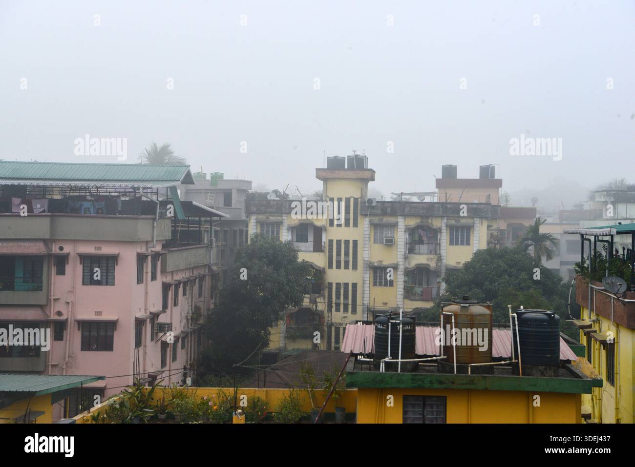 January 8, 2026, Siliguri, West Bengal, India: Residential building ...