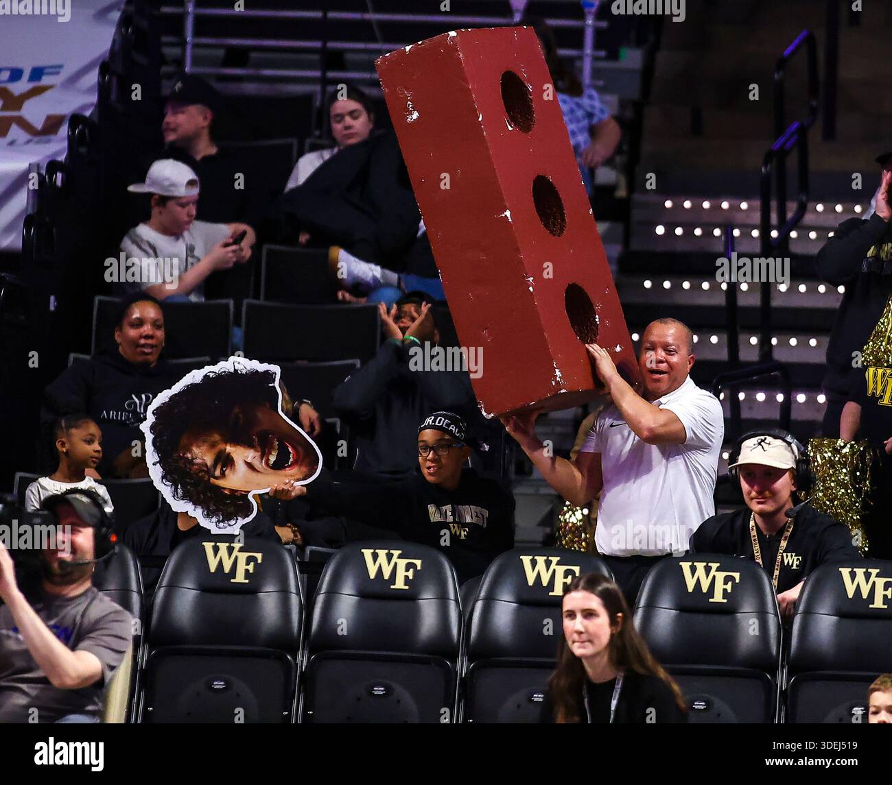 January 7, 2026: Wake forest fans. NCAA basketball game between ...