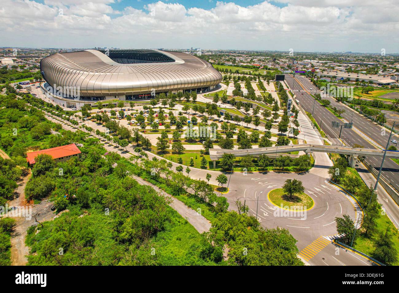 2026 FIFA World Cup Stadium, Monterrey Stadium, Aerial view of BBVA ...