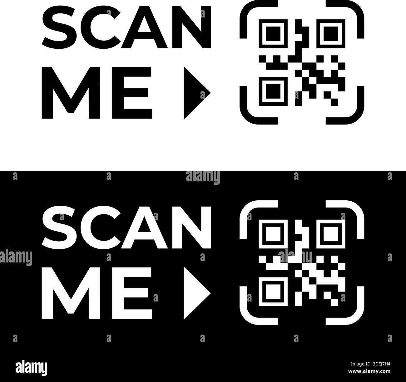 Qr code scan frame Stock Vector Images - Alamy