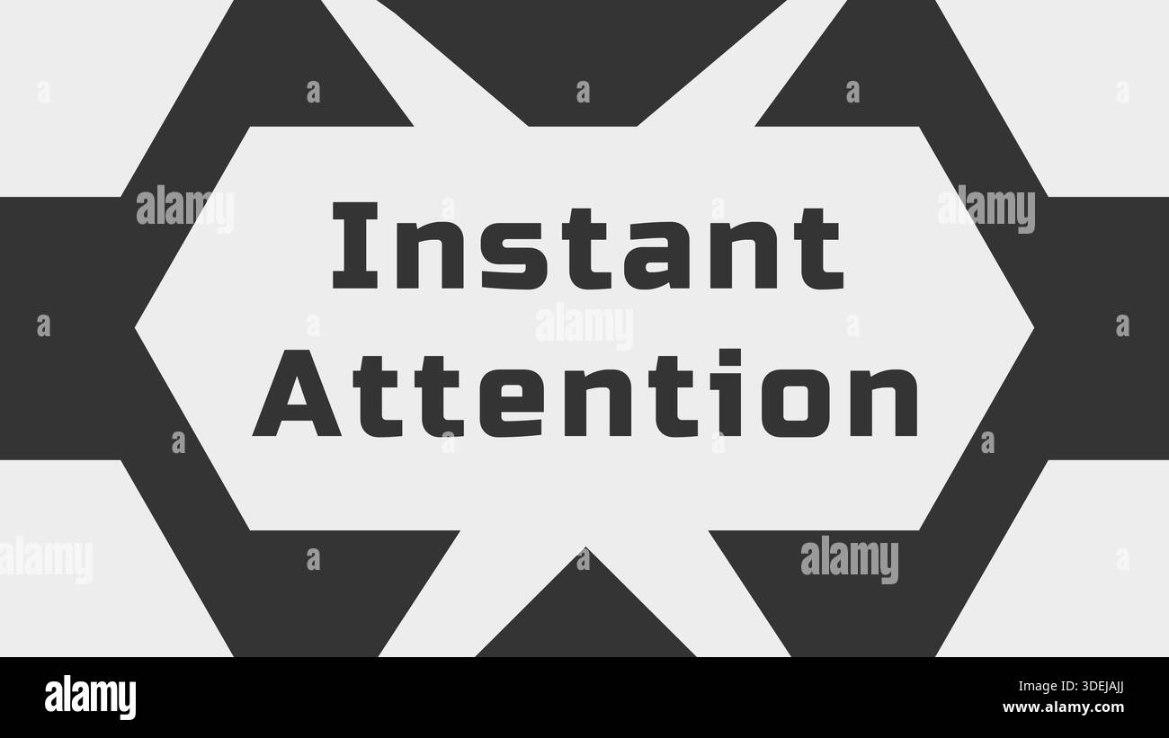 Attention grabbing visual Black and White Stock Photos & Images - Alamy