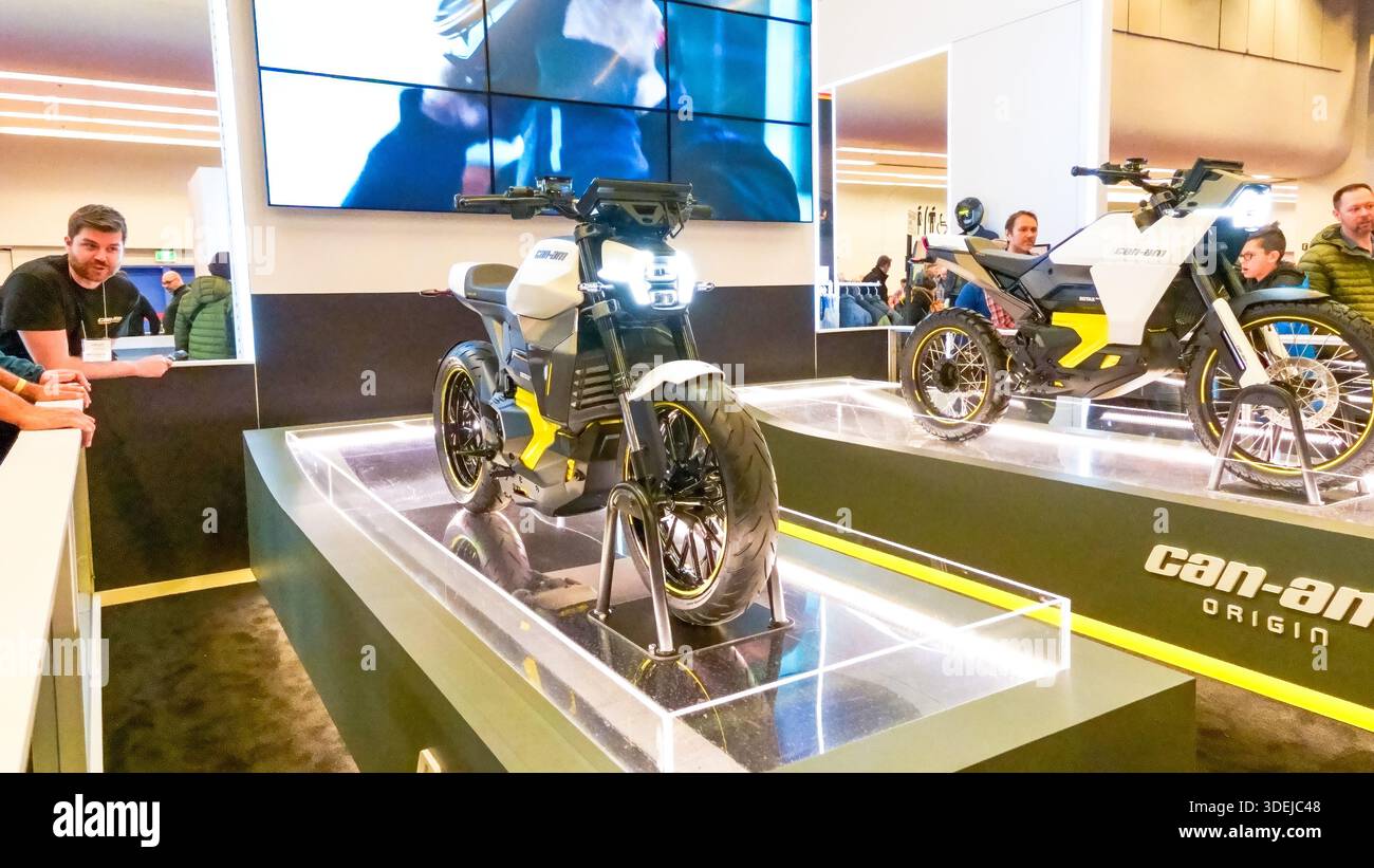 Can-Am electric motorcycle showcased at Montreal Motorcycle and ...