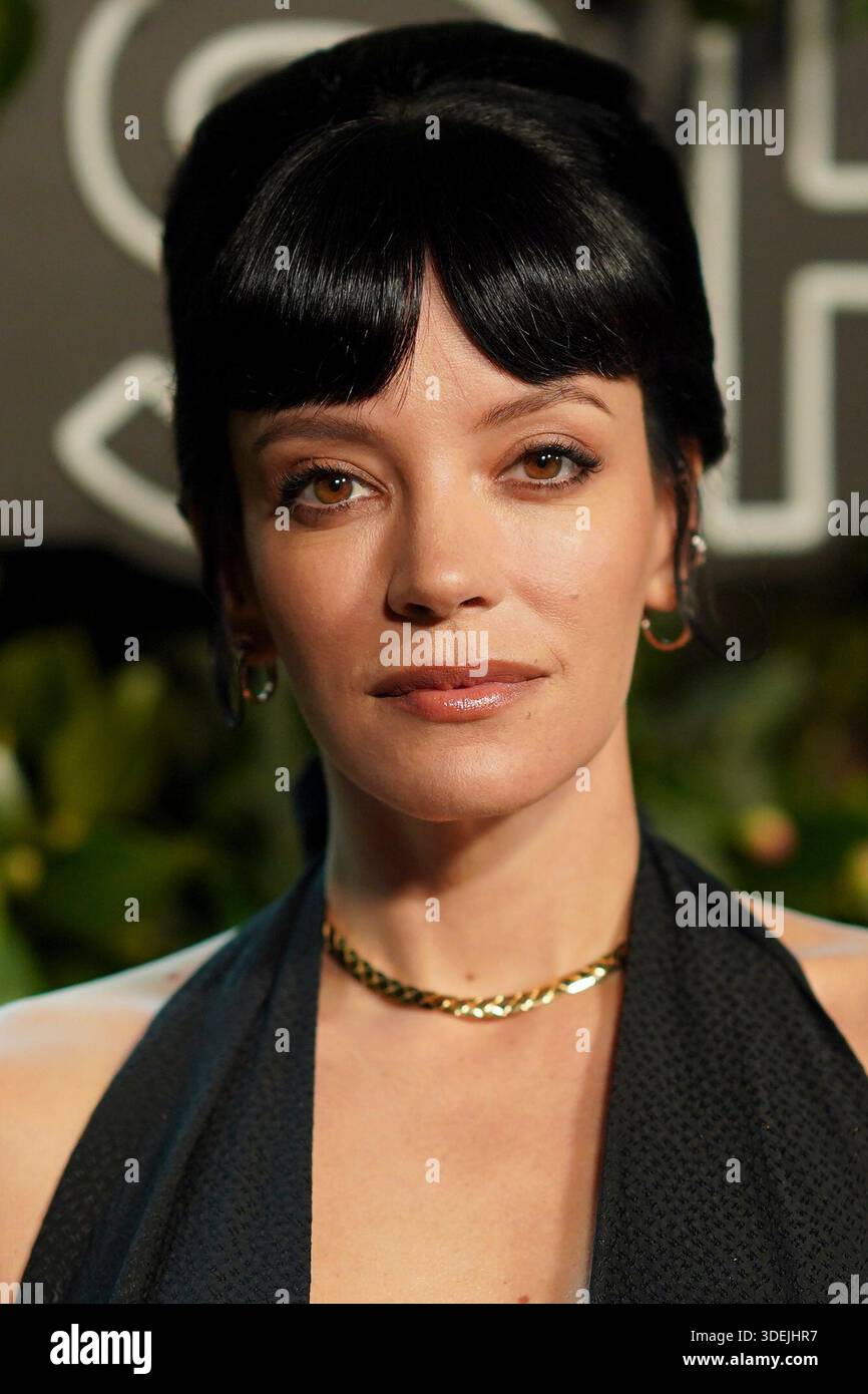 Lily Allen arrives at the Chanel Coco Crush special dinner on Wednesday ...