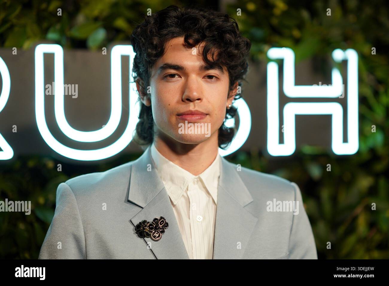 Conan Gray arrives at the Chanel Coco Crush special dinner on Wednesday ...