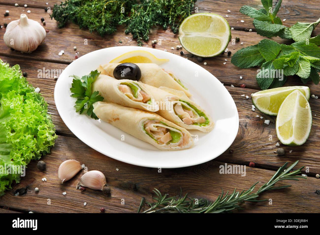 Filled rolls in restaurant hi-res stock photography and images - Alamy