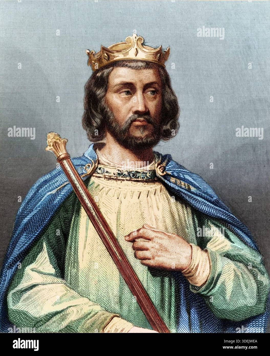 Clotaire iii king of the franks 652 673 hi-res stock photography and ...