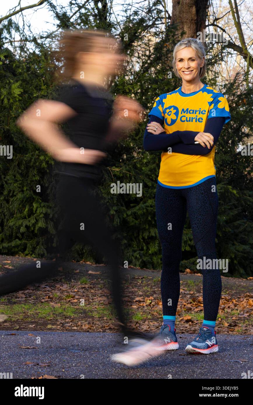 EDITORIAL USE ONLY Jenni Falconer launches Marie Curie's Grief Run ...