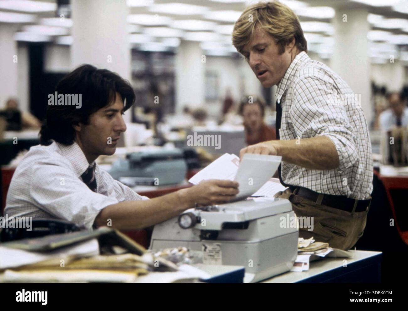 All the President's Men Dustin Hoffman & Robert Redford Stock Photo - Alamy