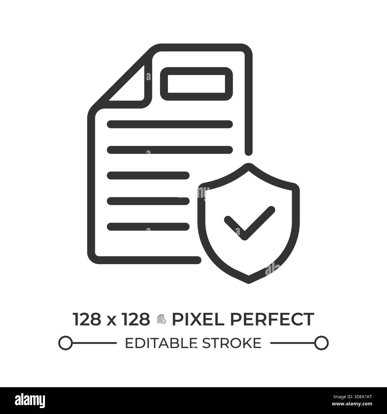File protection pixel perfect Stock Vector Images - Alamy