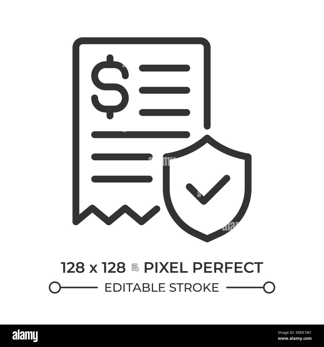 Policy agreement pixel perfect line icon Stock Vector Image & Art - Alamy